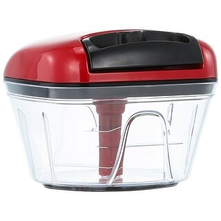 Manual Food Processor Vegetable Chopper, Pull Cutter with String for ...
