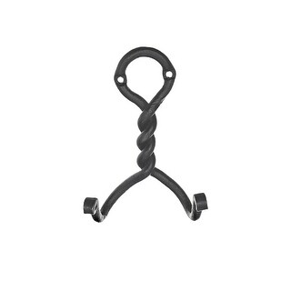 Double Twist Iron Wall Hook (Gun Metal) - Set of 4 - Bed Bath & Beyond ...