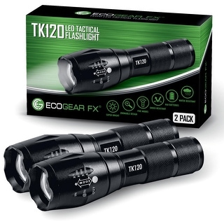 EcoGear FX TK120 LED Tactical Flashlight with Strobe 2-Pack - Bed Bath ...