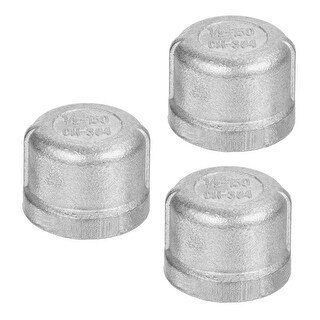 Pipe Fitting Cap, 3 Pack Stainless Steel Pipe Cap for DIY - Bed Bath ...