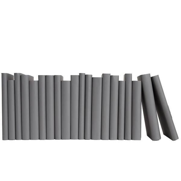 Decorative Books - Slate Paper Wrapped Books - Grey Books By The Foot ...