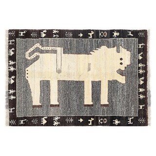 Distinctive Majestic Persian Lion rug 3'5'' X 5' - 3'05'' x 5' - Bed ...