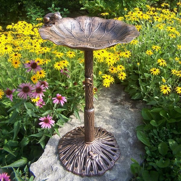 Premium Frog Bird Bath - Bed Bath & Beyond - 10992860