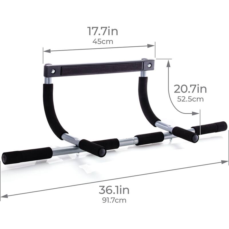 Chin Up Bar Home Gym- Gen 1 Door Bar Pull Up Gym - 24" to 34" Wide ...