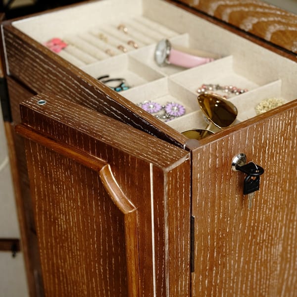 Hives & Honey Carson Fully Locking Jewelry Armoire - On Sale - Bed Bath ...