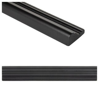 Trendy Metal Chair Rail Matt Black 2"x12" ( Set of 5) - Bed Bath ...