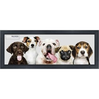 10x24 Contemporary Black Complete Wood Picture Frame with UV Acrylic ...