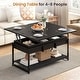 Lift Top Coffee Table Open Storage Shelf & Hidden Classified Storage ...