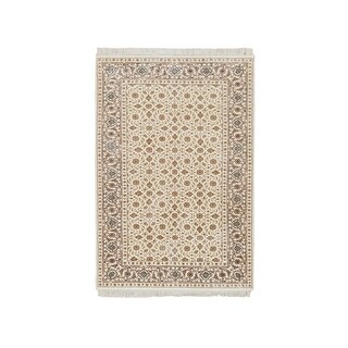 Hand Knotted Ivory Fine Oriental with Wool Oriental Rug (3' x 5') - 3 ...