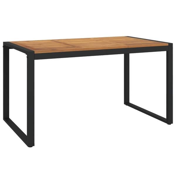 vidaXL Patio Table with U-shaped Legs multisize Solid Wood Acacia - Bed ...