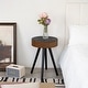 15.7-inch Round Side Table, Ideal Small Drink Table for Compact Spaces ...