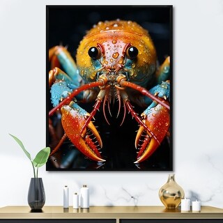 Designart "Animal Crayfish I" Crayfish Framed Wall Decor - Bed Bath ...