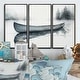 Designart "Canoe On The Lake II" Coastal Boat Framed Canvas Art Print ...