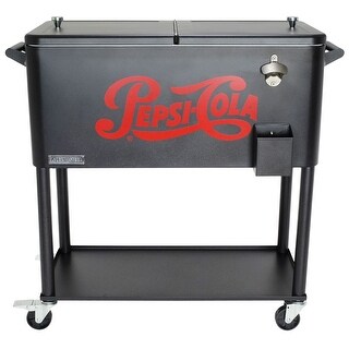 Permasteel 80 Qt. Pepsi Patio Cooler with Bottom Shelf - Bed Bath ...