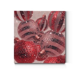 christmas ornaments VI-Premium Gallery Wrapped Canvas - Ready to Hang ...
