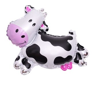 Wedding Celebration Decor Foil Cow Shape Inflation Balloon White 18 ...