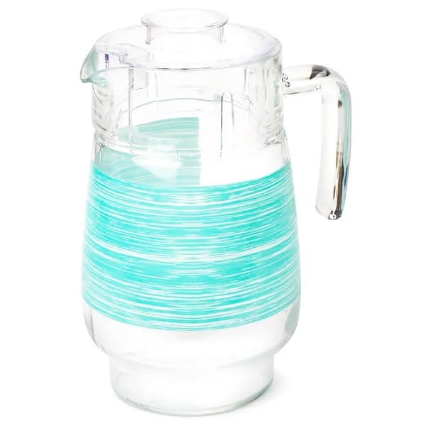 Luminarc Brush Mania 1.7 Qt Pitcher & Glass Set for 6 - Bed Bath ...