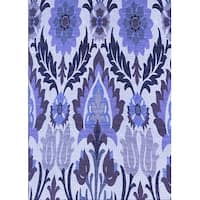 Ahgly Company Machine Washable Transitional Deep Periwinkle Purple Area ...