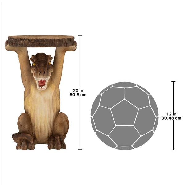 Design Toscano Tyrant T-Rex Sculptural Dinosaur Side Table - Bed Bath ...