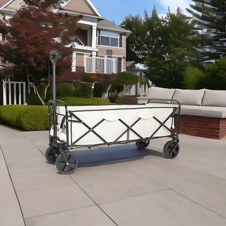 Collapsible Folding Extended Wagon Cart for Camping Shopping Sports ...