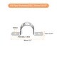 18Pcs Rigid Pipe Straps 2 Hole U-Shaped Bracket Tube Steel Pipe Clamps ...