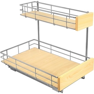 Sliding Pull Out Shelf for Inside Kitchen Cabinet or Under Sink - Bed ...