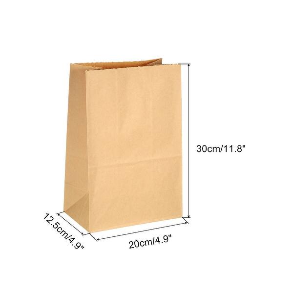 Paper Bags Brown Paper Grocery Bag 8lb 7.87x11.81x4.92-in 90g, Pack of ...