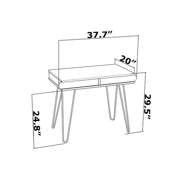 Metal Legs Computer Desks 2 Tier Modern Workstation Desks Student Desks ...
