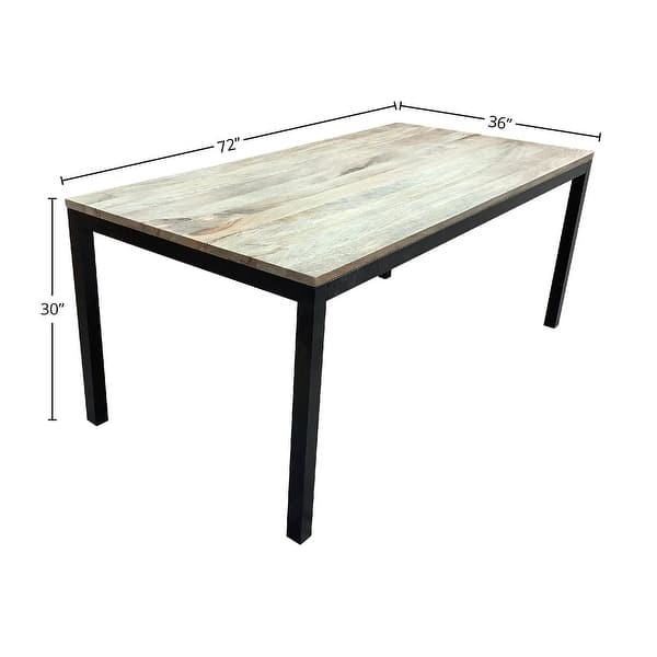 Mason 72-inch Mango Wood & Steel Computer Desk - Bed Bath & Beyond ...