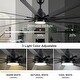 84-Inch Super Large Black Ceiling Fan with Remote Control - Bed Bath ...
