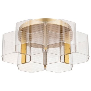 Nuvo Lighting 62/2402 Kenzo 21" Wide Semi-Flush LED Ceiling Fixture ...