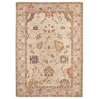 Olivia Boho Traditional Beige Purple and Coral Rug - Bed Bath & Beyond ...