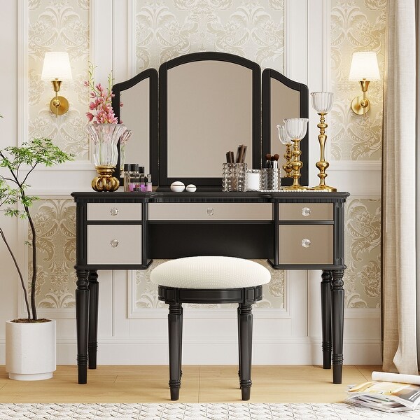 Foldable makeup vanity store