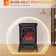 22" Electric Fireplace Stove, Fire Place Heater with Realistic Flame ...