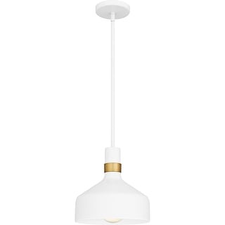 Arbor 1-Light Matte White Mini Pendant - Bed Bath & Beyond - 42659953