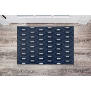 DECO NAVY Doormat By Kavka Designs - Bed Bath & Beyond - 33302140