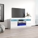 Meble Furniture Reno 63" Electric Fireplace TV Stand with 16-Color LED ...