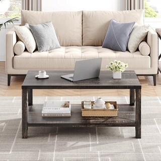 Coffee Table, 2 Level Rectangular Cocktail Table - Bed Bath & Beyond ...