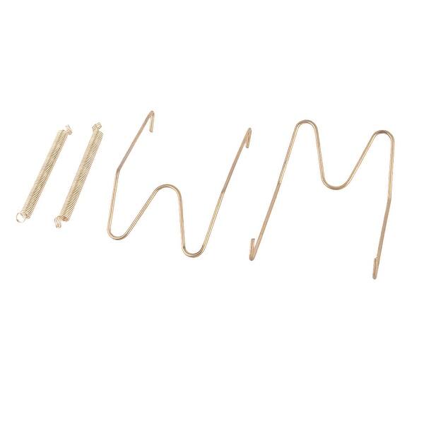 Kitchen Gadget Metal W Shaped Spring Loaded Plate Hanger 14.5 x 5cm ...