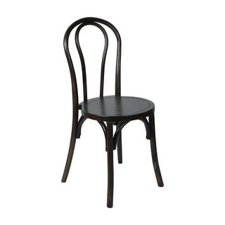 Commercial Solid Wood Stackable Dining Chair with Fixed Floor Glides ...