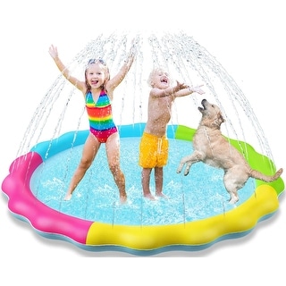 Splash Pad Sprinkler for Kids Play Mat Outdoor Water Toys Inflatable ...