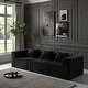 Modular Sectional Couch with Deep Seat, Plush Corduroy Upholstery and ...