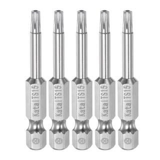 5pcs T15 Magnetic Security Star 5 Point Screwdriver Bit 1/4" Hex Shank ...