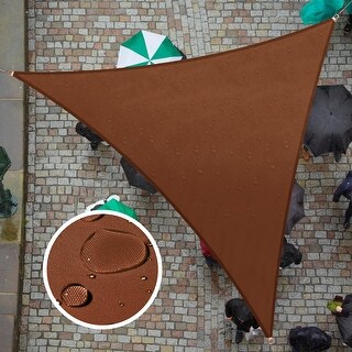 ColourTreeUSA Waterproof Custom Size Brown Right Triangle Sun Shade ...