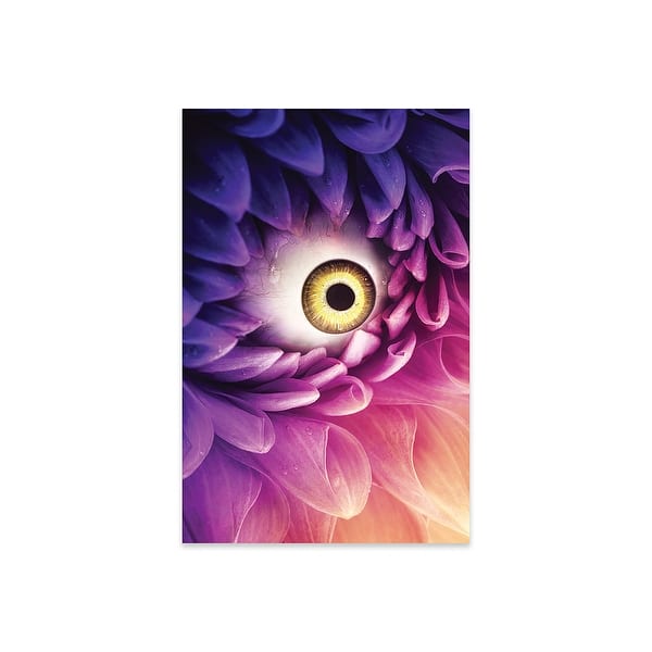 Purple Crying Flower Print On Acrylic Glass by Shaun Ryken - Bed Bath ...