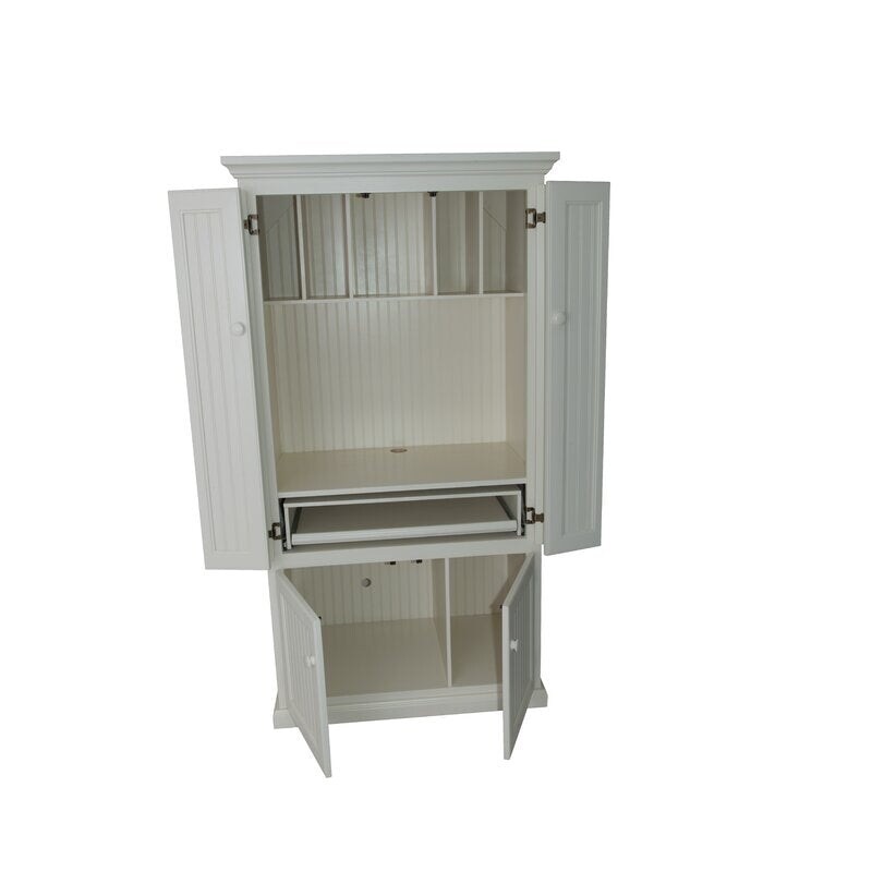 Talon Brands Coastal Computer Armoire Workstation — Planner 5D