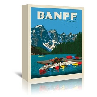 Canada Banff by Joel Anderson Wrapped Canvas - Americanflat - 5" x 7 ...
