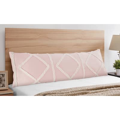 Pink Floral Rose Body Pillow Case (Pillow Not Included) - Solid Blush ...