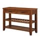 42 Inch Console Sofa Table with 2 Storage Drawer, 2 Tiers Entryway ...
