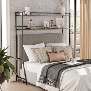 The Novogratz Beverly Over-The-Bed Storage for Full and Full XL Beds ...